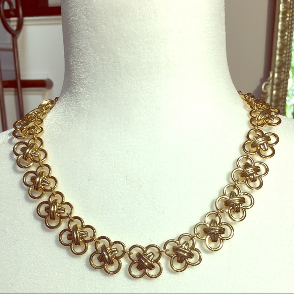 Talbots | Jewelry | Talbots Gold Floral Necklace | Poshmark